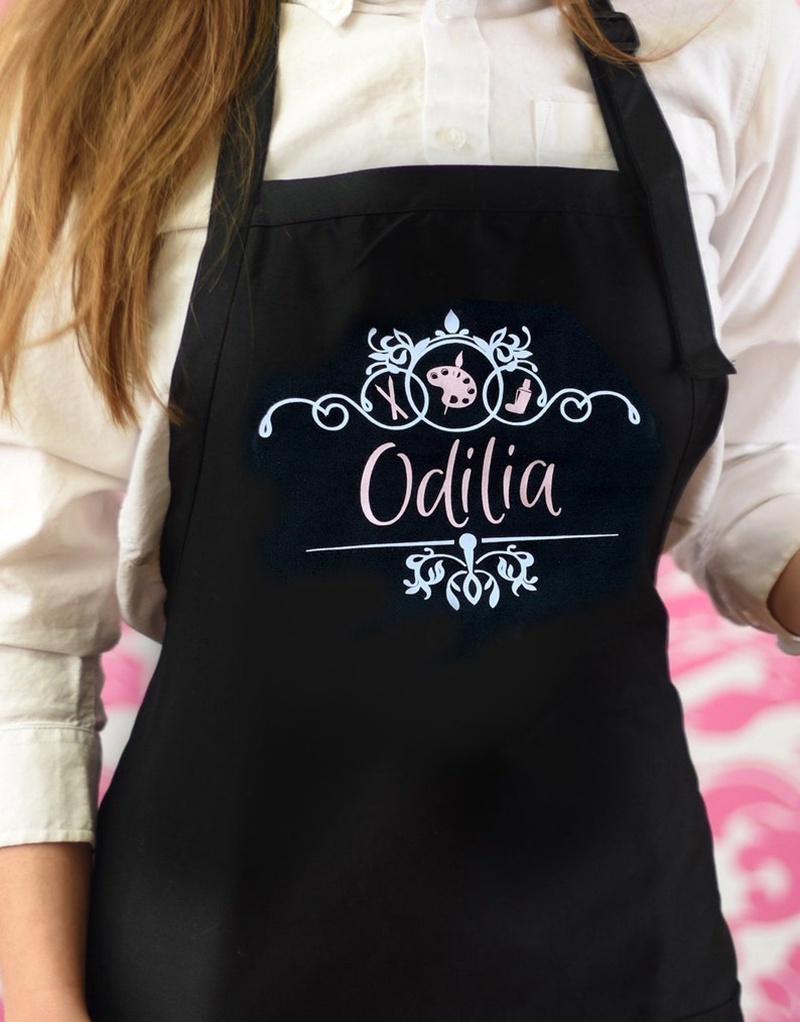 Personalized name Custom apron artist painter crafter art School ...