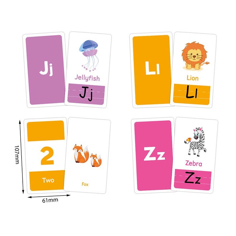 58pcs/set Early Childhood Education Flash Card for 2-4 Year Old ...