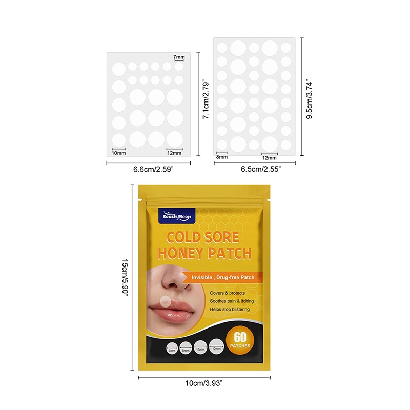 South Moon 60pcs Cold Sore Lip Patch Multifunctional Mouth Ulceration ...