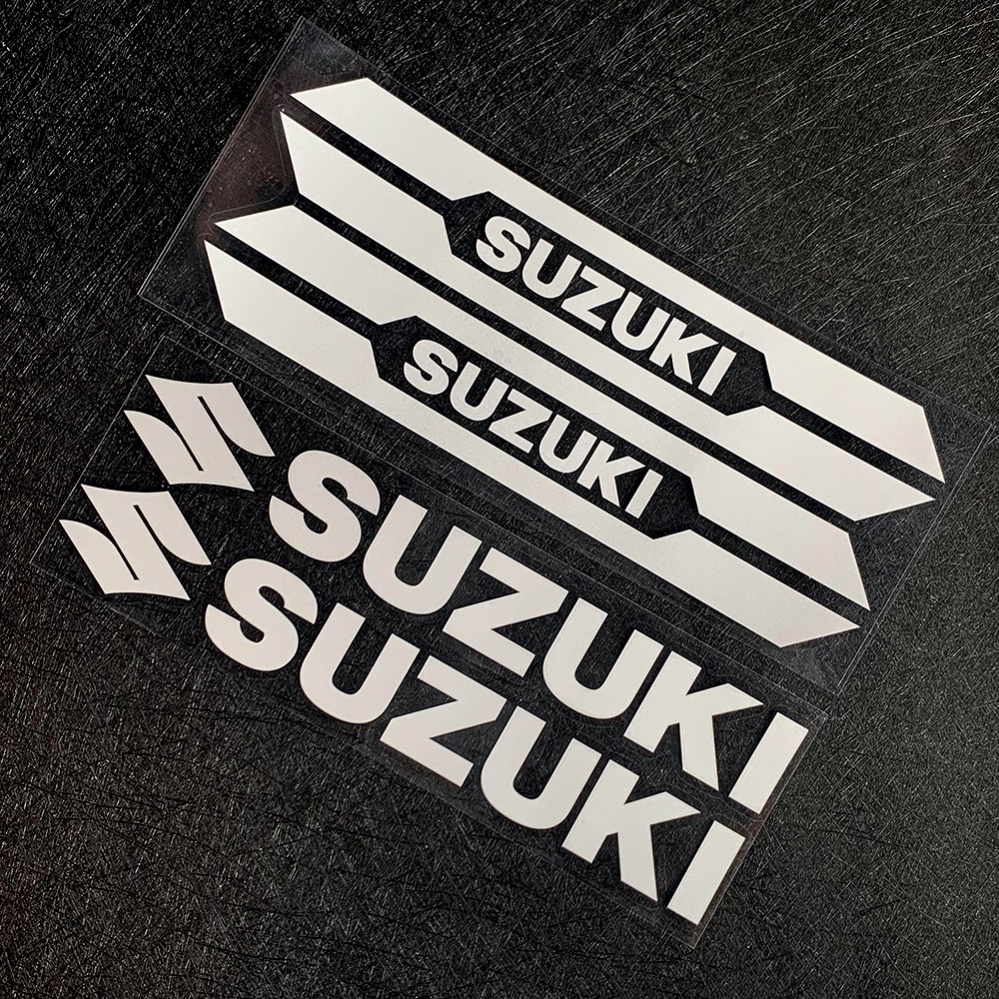 4PCS/SET Suzuki Motorcycle Stickers Shock Absorbing Stickers Body ...