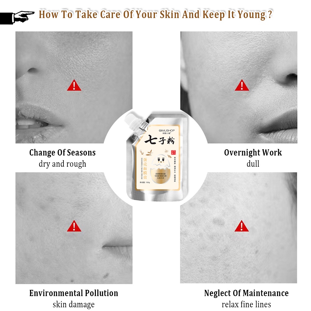 Korean egg essence mask 七子粉面膜 eggshell essence mask face mask skincare ...