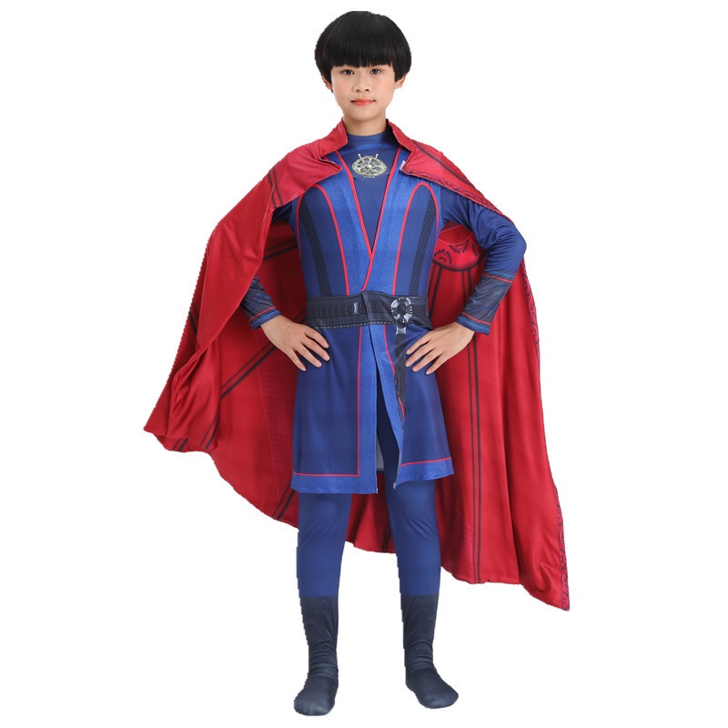 Movie Doctor Strange Cosplay Costume Stephen Strange Bodysuit Red Cloak ...