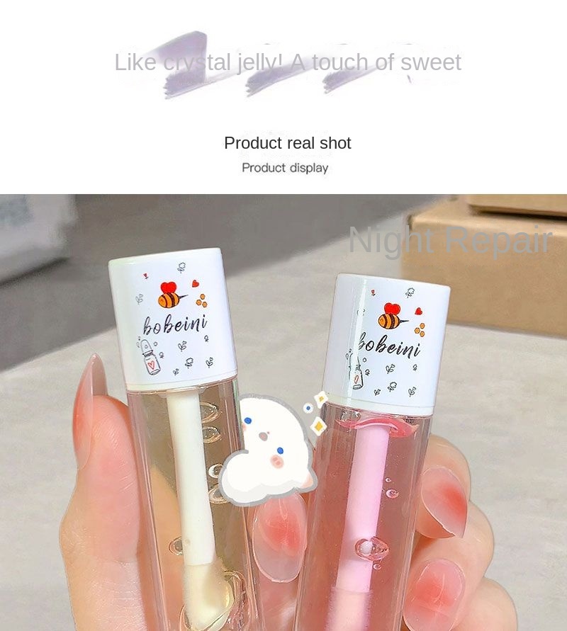 Peach Milk Honey Lip Oil Relieves Dry Moisturizing Lip Gloss Fades Lip ...