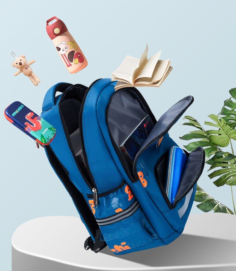 NEW Waterproof School Bag For Kids Boy Primary School Students Backpack ...