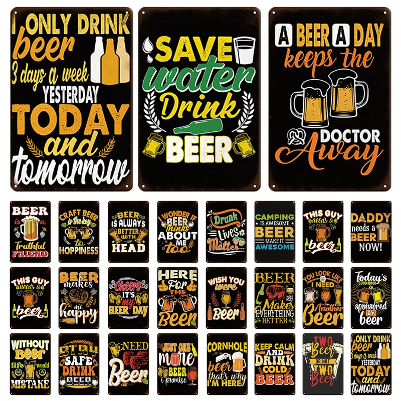 2024 Nakakatuwang Mga Palatandaan ng Beer Tindahan ng Malamig na Beer ...