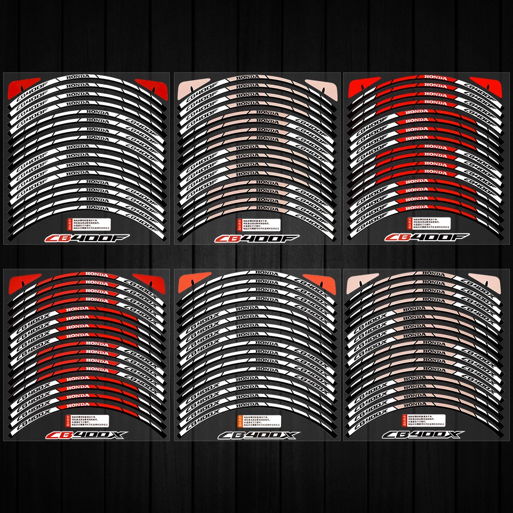 HONDA Motorcycle 17 Inch Wheel Mags Decal Decoration Set For HONDA ...