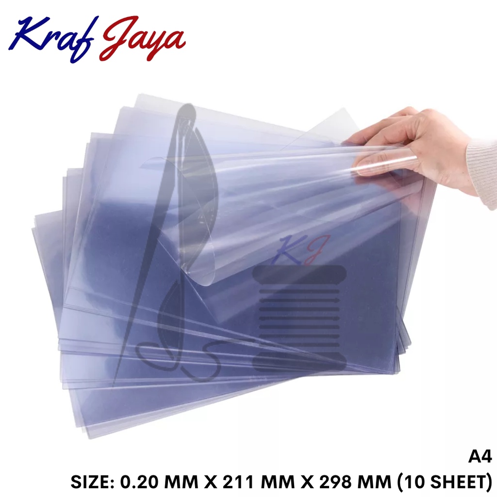 0.20MM A4 RIGID SHEET ️MULTIPURPOSE TRANSPARENT BINDING PVC ️PLACTIC ...