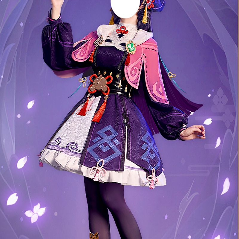 Game Genshin Impact Yun Jin Cosplay Costume Cos Uniform Dress Outfits Wig Halloween Party Women