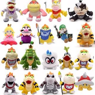 18 Styles Super Mario Bros Plush Princess Peach Koopa Yoshi Joeut Wario ...