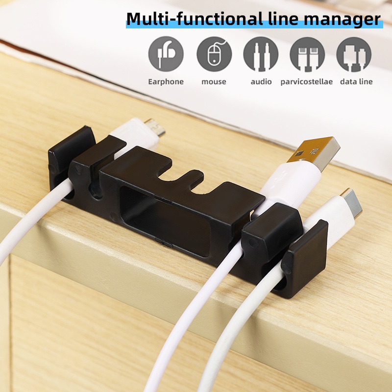 Square Data Line Fixer / 10 Holes Furniture Office Desktop Cable ...