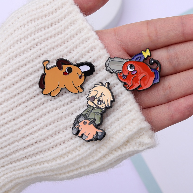 Anime Electric Saw Man Enamel Pins Peripheral Pochita Electric ...