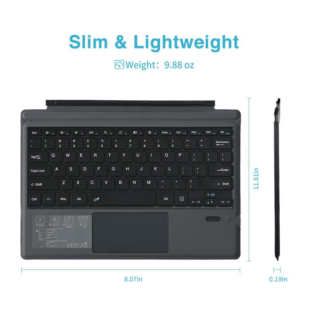 Wireless Bluetooth Keyboard for Microsoft Surface Pro 3 4 5 6 7 Pro 9 8 ...