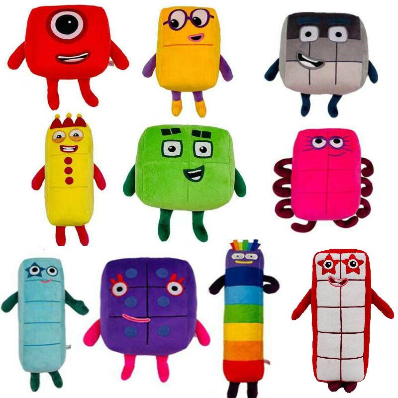 New Cartoon Numberblocks Plush Doll Educational Stuffed Toys Number ...