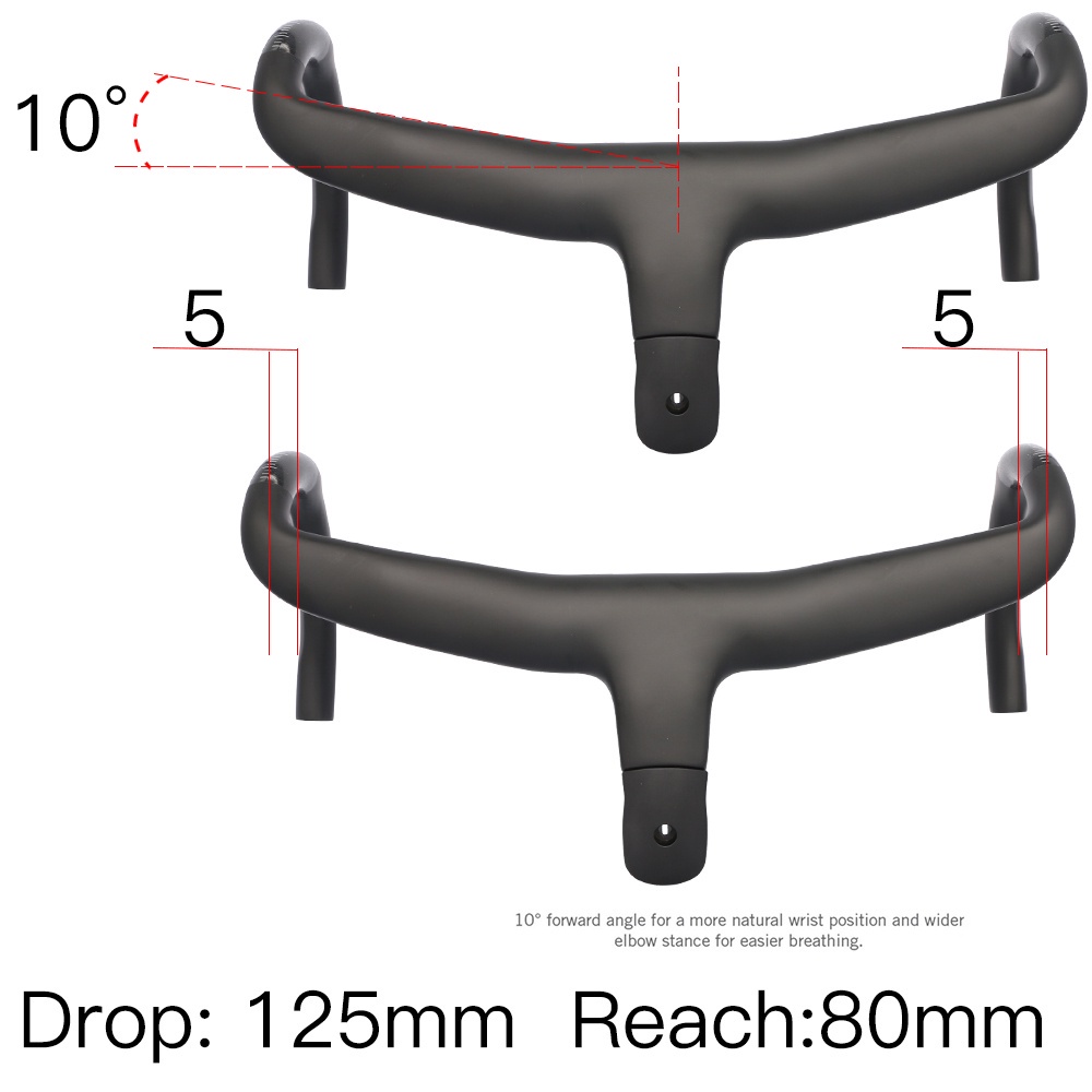 T1000 Carbon Fiber Bike Integrated Handlebar Internal/External Cable ...