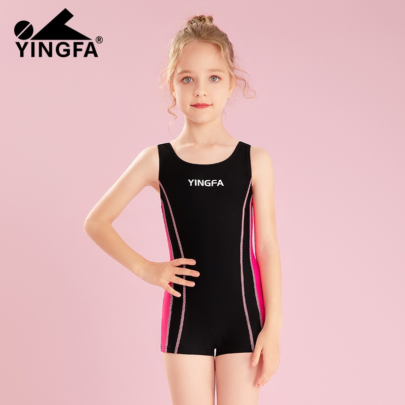 YINGFA Girls Professional Sports Swimwear One Piece Swimsuit Plus Size ...
