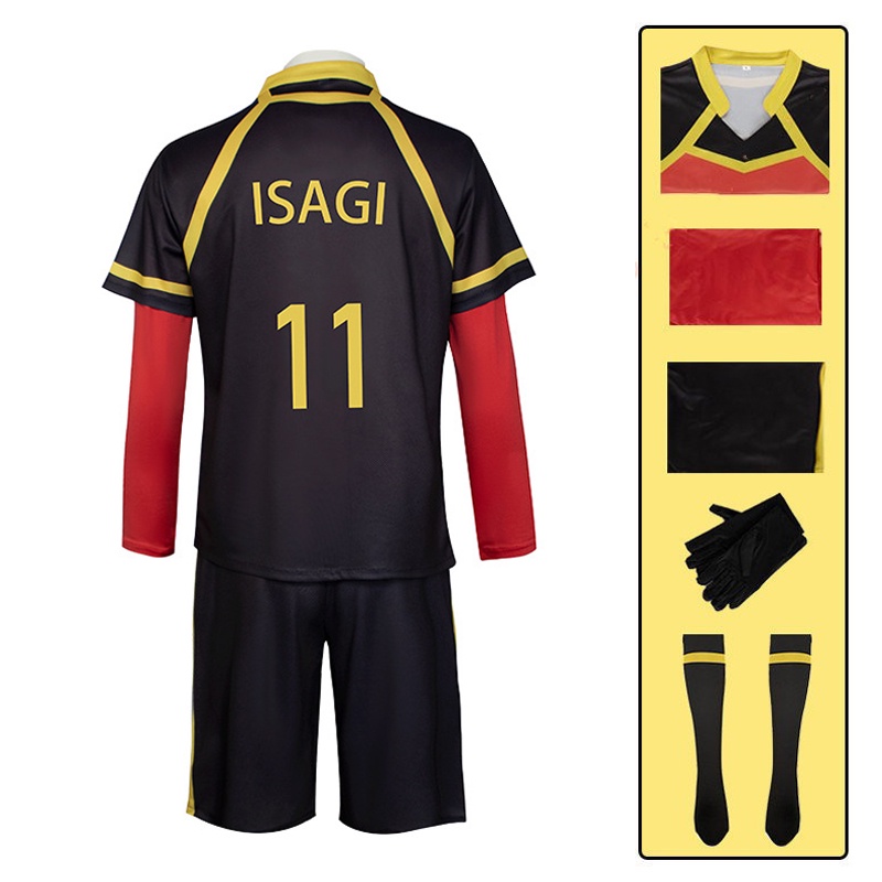 Anime Blue Lock Bastard Munchen Cosplay Costume Yoichi Isagi Red ...