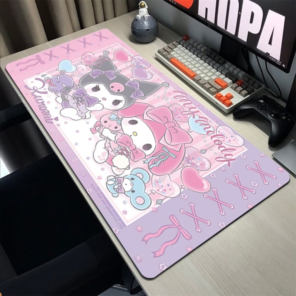 My Melody and Kuromi Mouse Pad Kawaii Gaming Mouse Cute Gaming Mat Cat ...