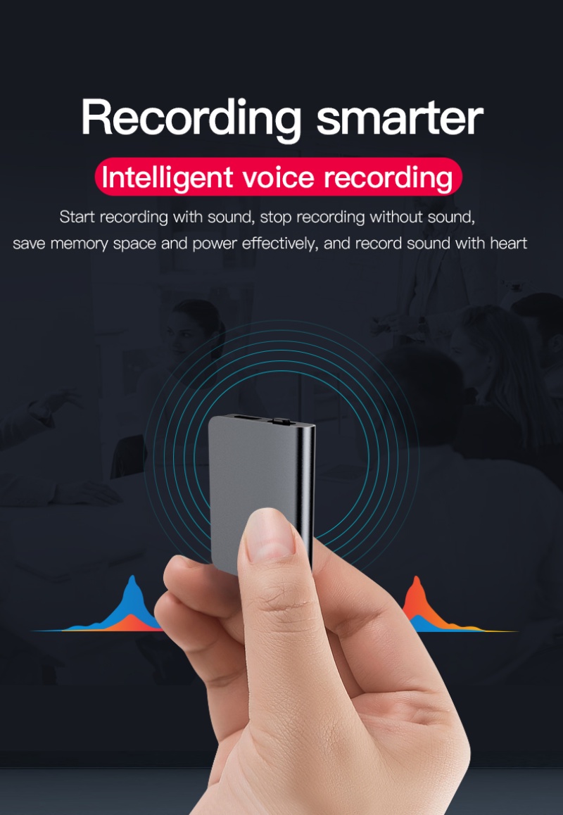 4/8/16/32GB Activated Mini Digital Voice Recorder Espia Small Voice ...