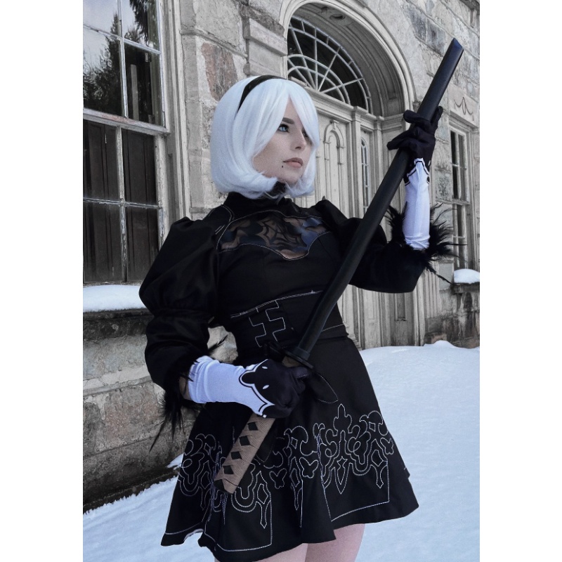 Nier Automata Yorha 2B Cosplay Costumes Anime Figure Halloween Costumes ...
