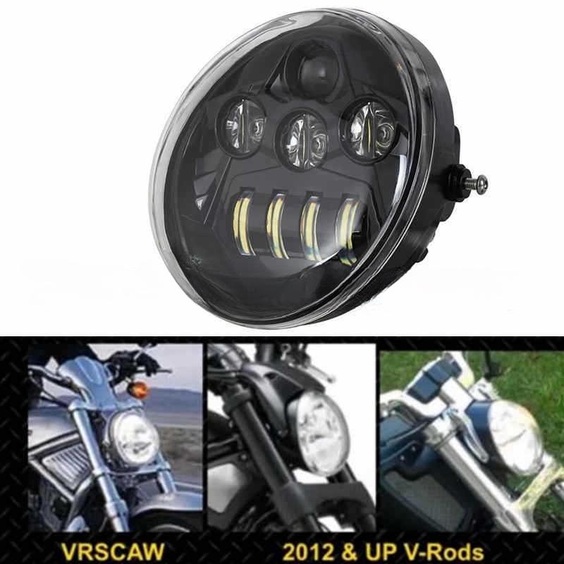 For VROD Headlight Daytime Running Light Harley Way Luther Modified LED ...