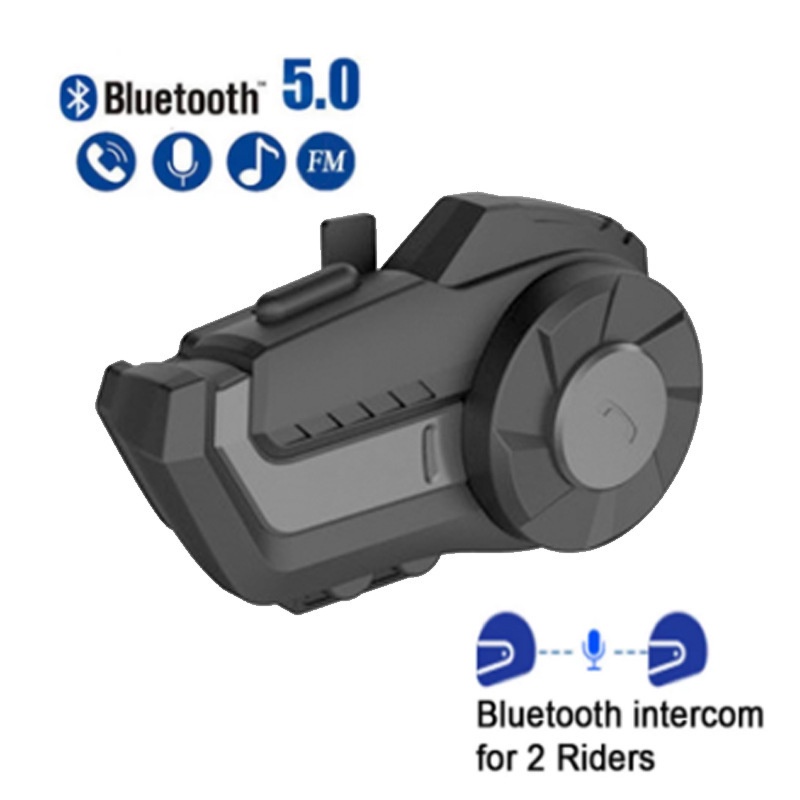 Qualcomm 5.0 Riding Waterproof Helmet Bluetooth Intercom Headset 800m ...