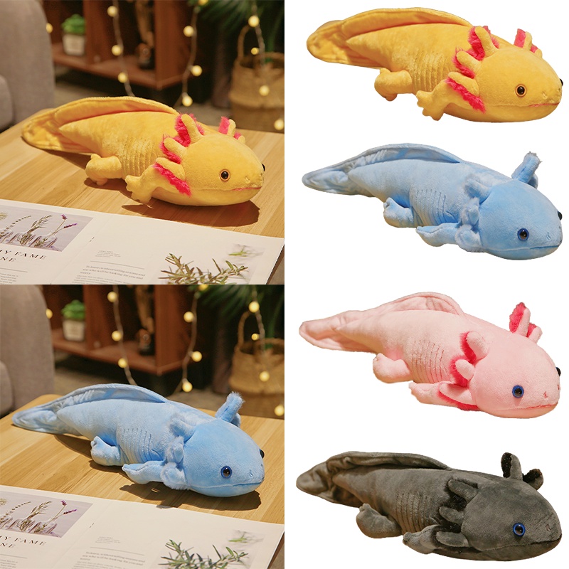 30-45cm Axolotl Cute Animal Salamander Plush Toy Hexagonal Dinosaur ...