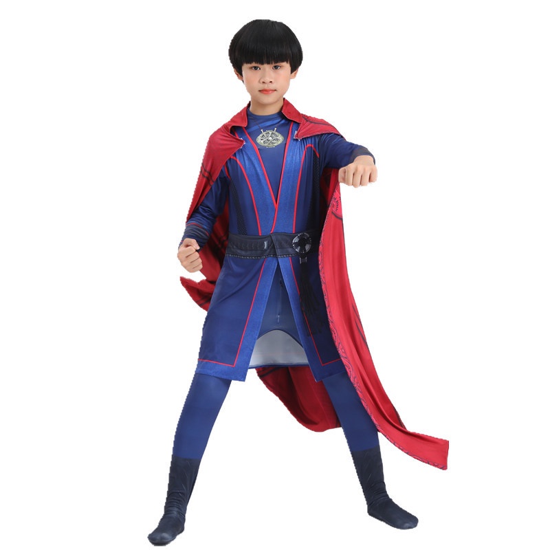 Movie Doctor Strange Cosplay Costume Stephen Strange Bodysuit Red Cloak ...