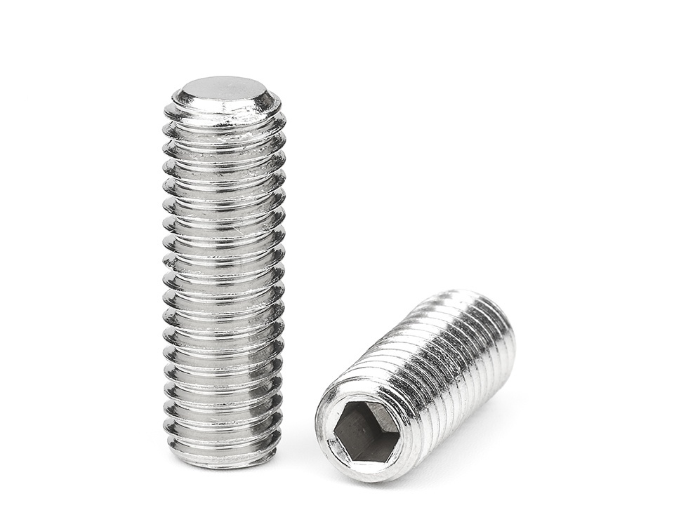 NINDEJIN 30pcs Flat Point Allen Head Hexagon Hex Socket Set Screw ...