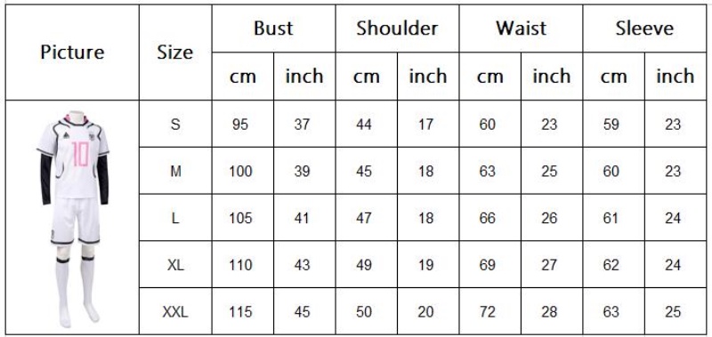 Blue Lock Anime Cosplay Costume Wig Sae U20 Football Soccer White Team ...