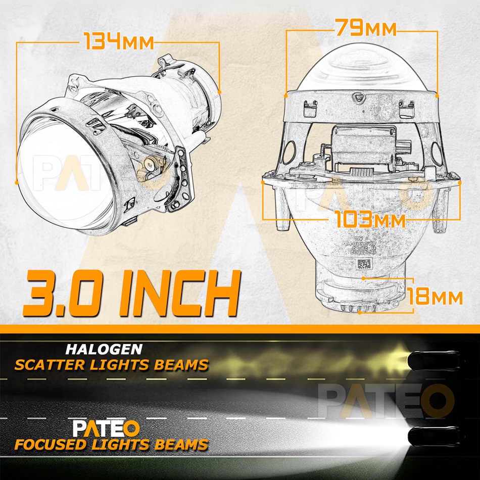 HID Bi-xenon Projector Lens For Hyundai Santa Fe D3S Replace Headlight ...