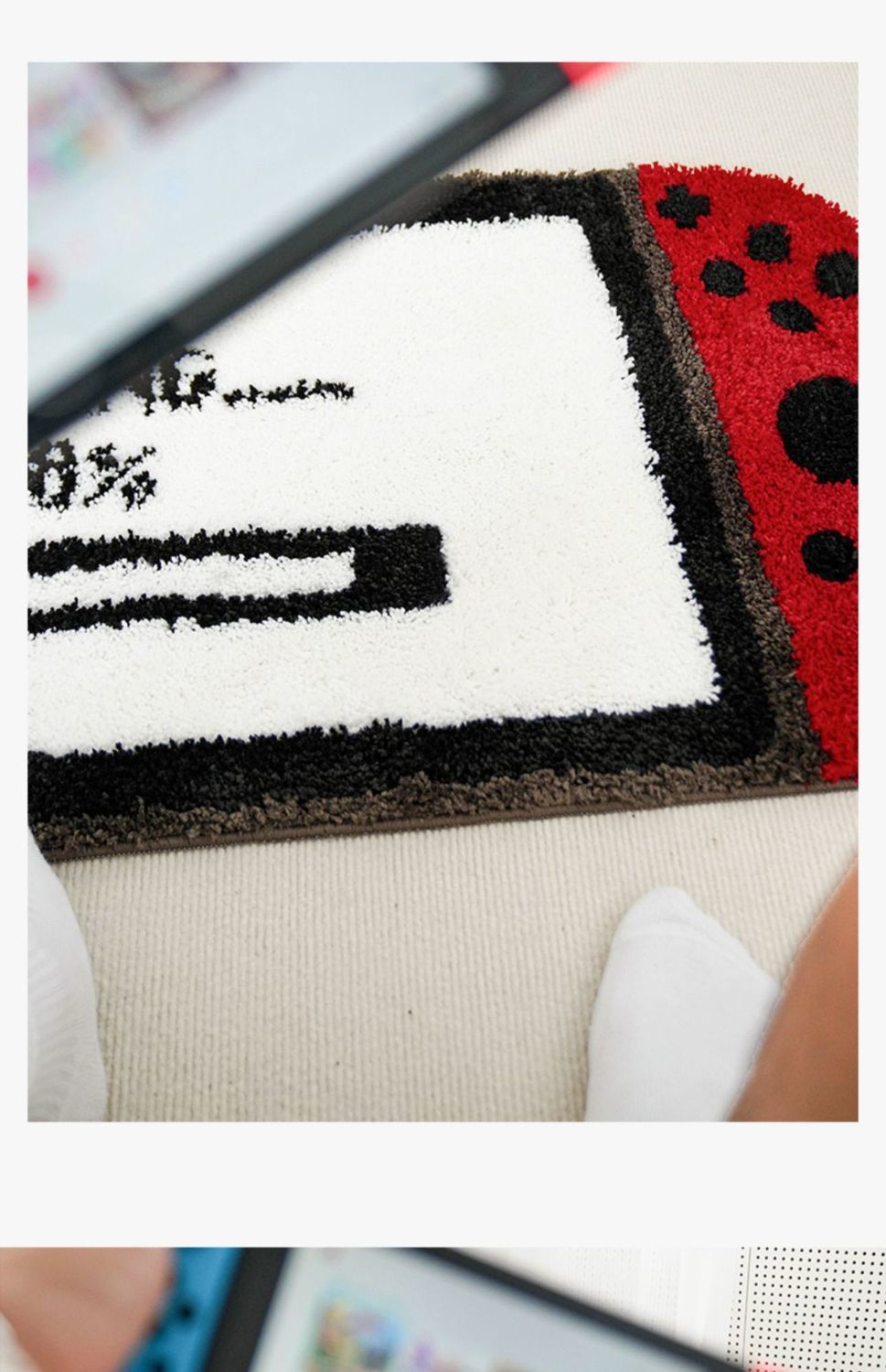 INS Nintendo Game Console Carpet Living Room Sofa Bay Window Blanket ...
