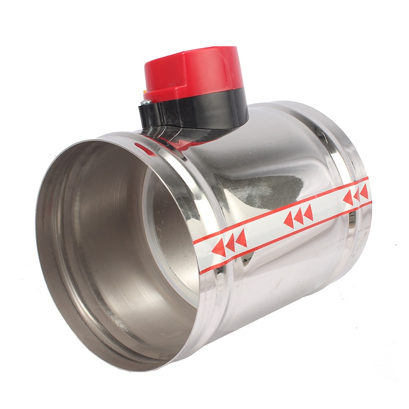 80/100/125/150/200mm stainless steel electric air duct damper valve ...