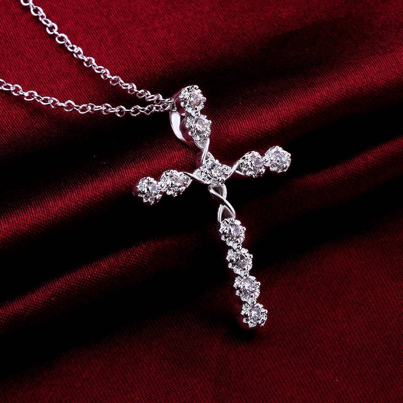 Goldkingdom Fashion Jewelry Accessories Ready Stock Crystal Cross ...