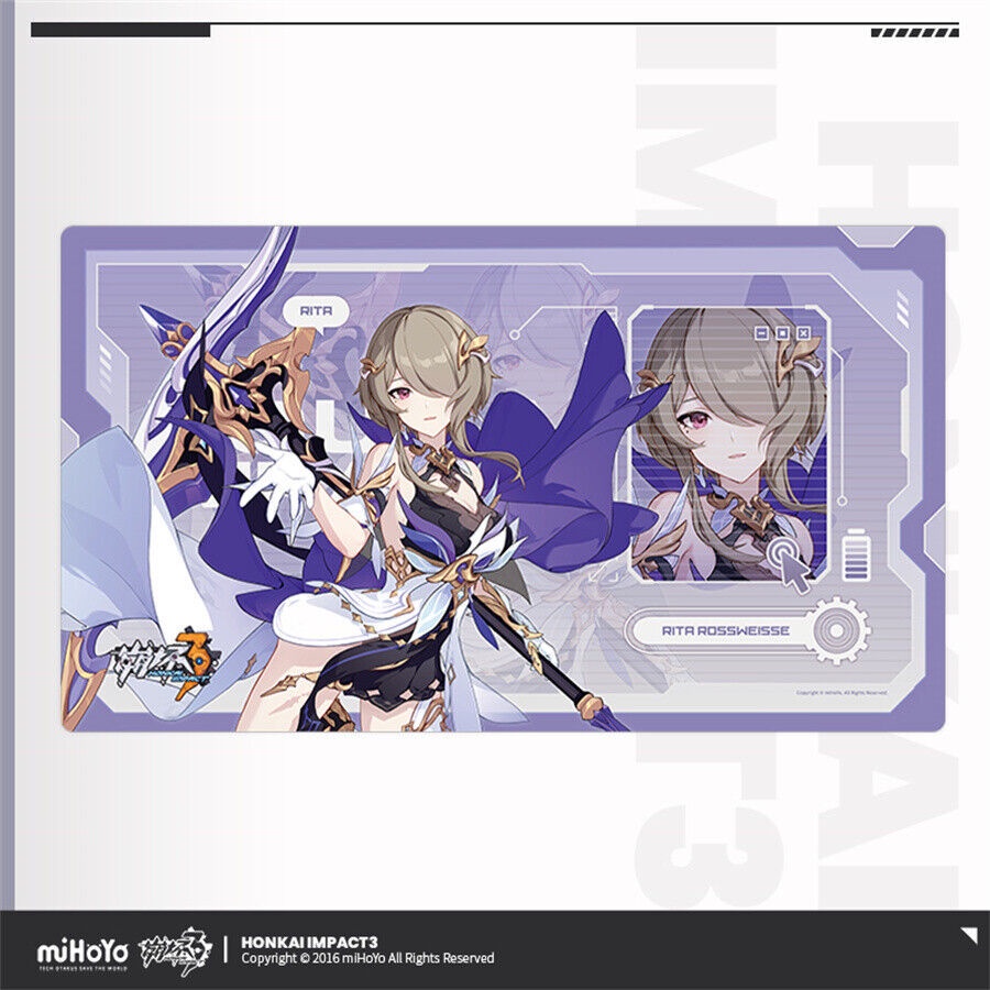 Anime Honkai Impact 3 Rita Rossweisse Spina Astera Large Mouse Mat ...