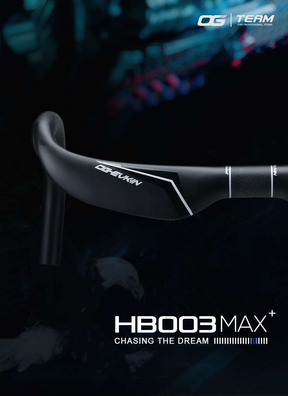 OG-EVKIN Carbon Handlebar Road Cycling Bike Handlebars Aero Speed ...