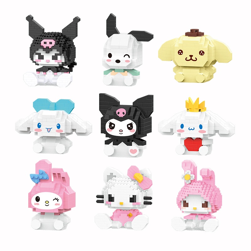 Sanrio Cartoon Kuromi My Melody Hello Kitty Pom pom Purin Cinnamoroll ...
