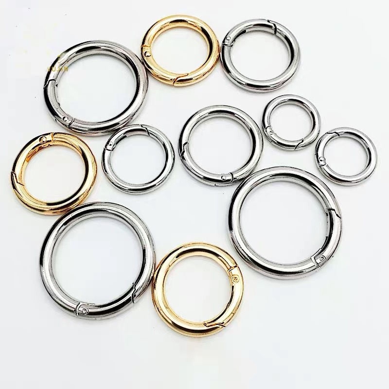 4pcs Set Metal Ring Spring Buckle Bag Buckle Bag Accessories Ring Clasp ...