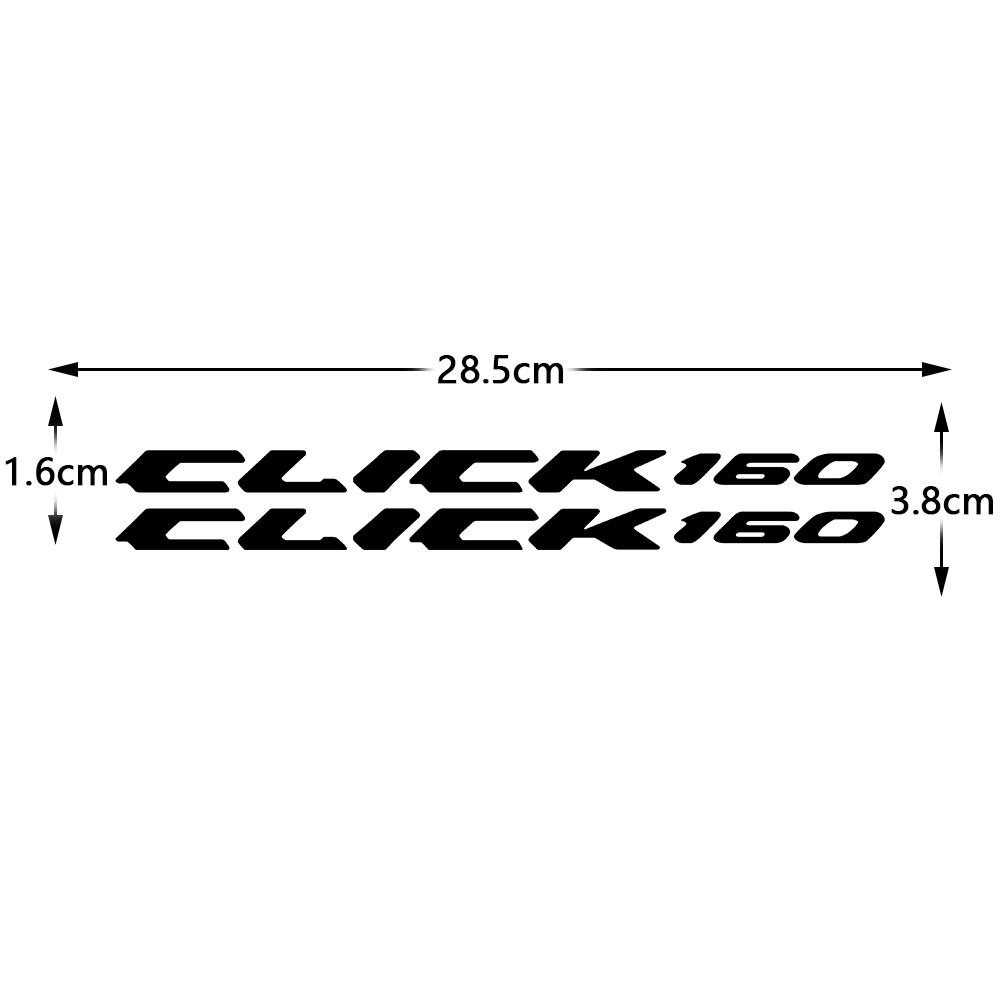 For Honda CLICK 160 Motorcycle Reflective Sticker Click 160 160i ...