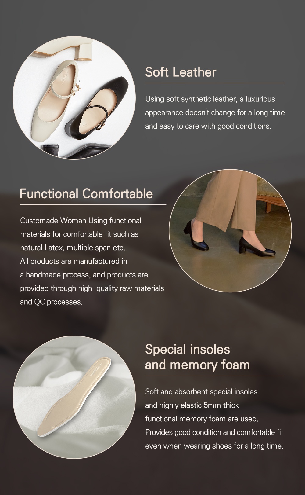 [CUSTOMADE WOMAN] 5cm Squared toe chunky platform Women's heels_Black ...