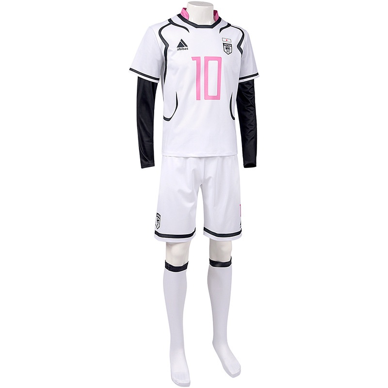 Blue Lock Anime Cosplay Costume Wig Sae U20 Football Soccer White Team ...