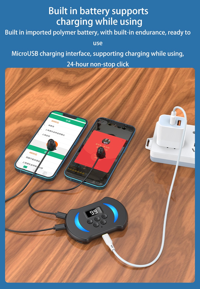 Auto Screen Clicker tiktok like tap smart speed adjustment Phone Pad ...