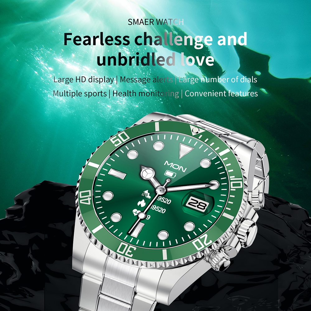 AW12 Pro Smart Watch Green water ghost Waterproof IP68 Fitness Tracker ...