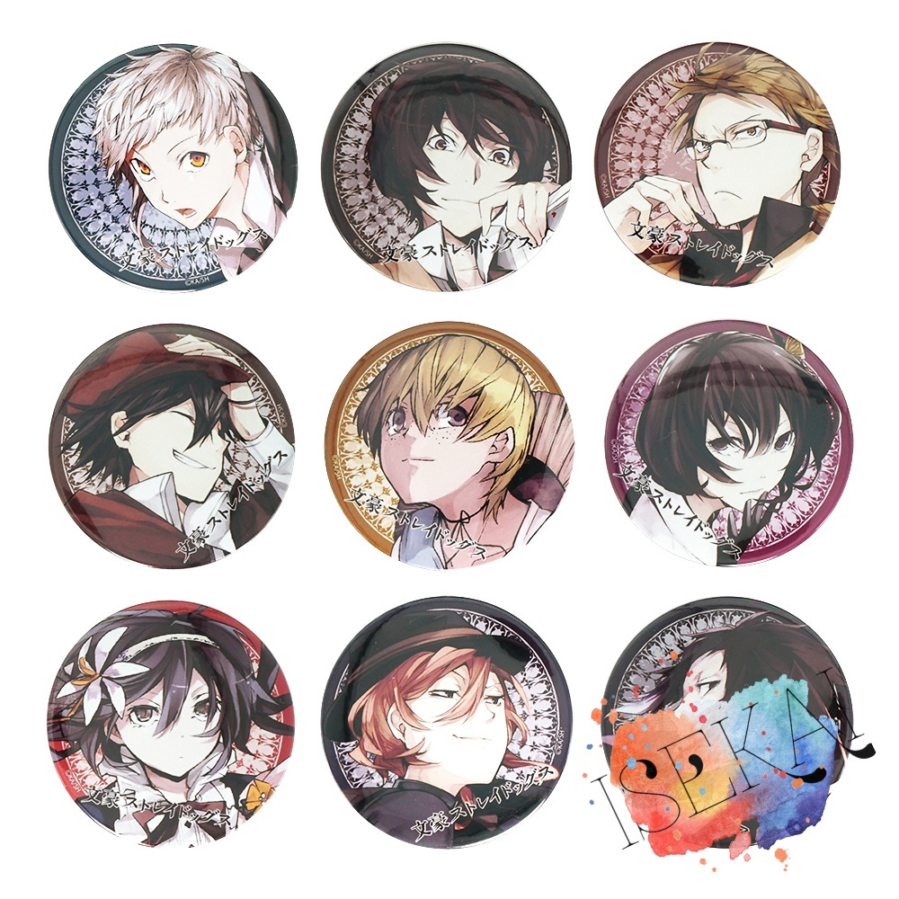 Bungo Stray Dogs Anime Metal Badge Atsushi Nakajima Dazai Osamu Badge ...
