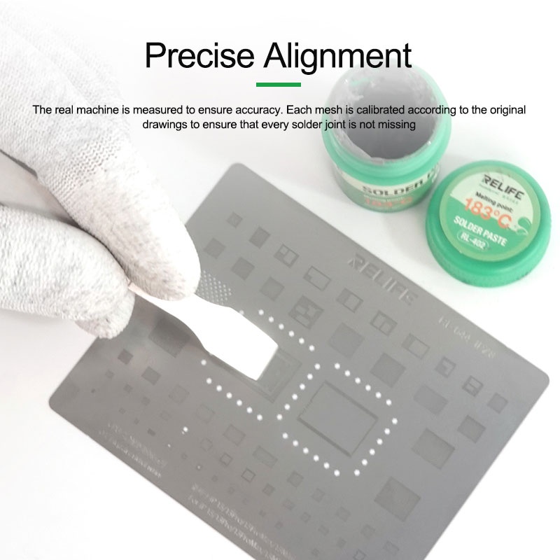 RELIFE RL-044 15pcs SAM Series CPU Integrated Steel Stencil Set Protection Integrated Tin ...