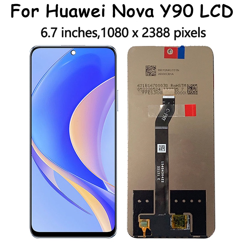 Original New For Huawei Nova Y90 LCD CTR-LX2 Display Screen +Touch Panel Digitizer Replacement ...