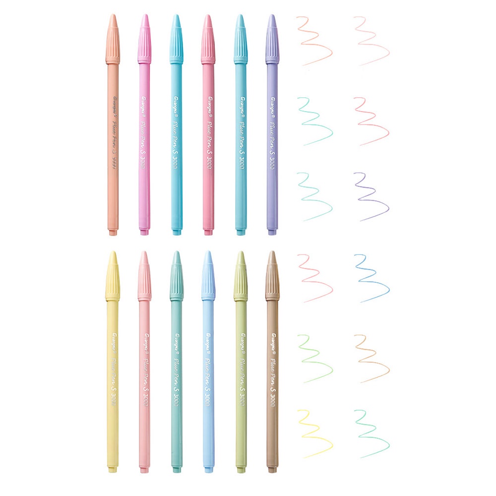 12 Cream Color Pens Set Art Marker Liner for Highlighting Painting ...