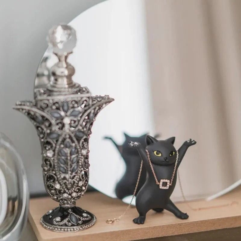 Creative Funny Cat Pen Holder Earphone Bracket Desk Ornament Enchanting ...