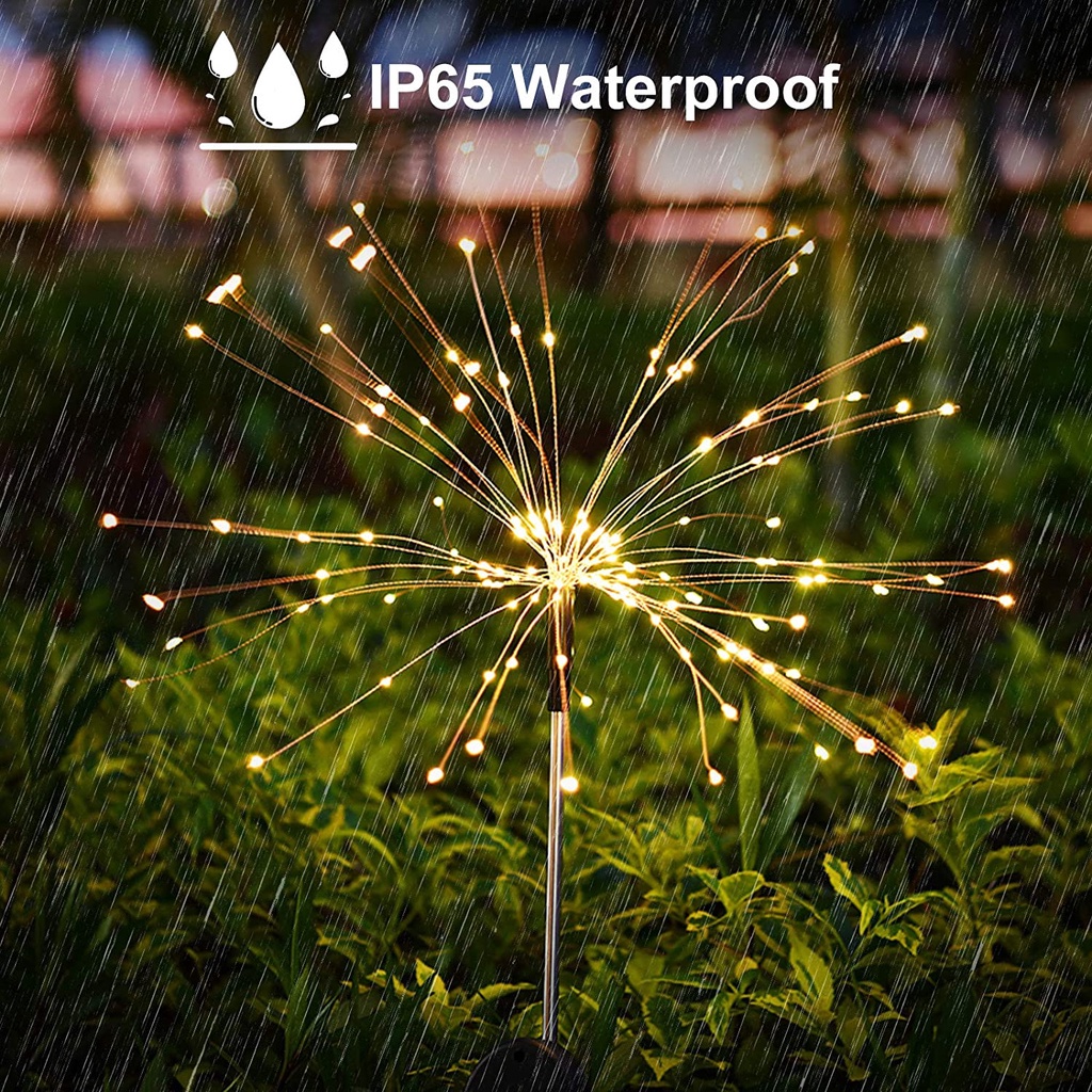 Solar Fireworks LED Garden Lights Outdoor Waterproof LED Firework Lamps ...