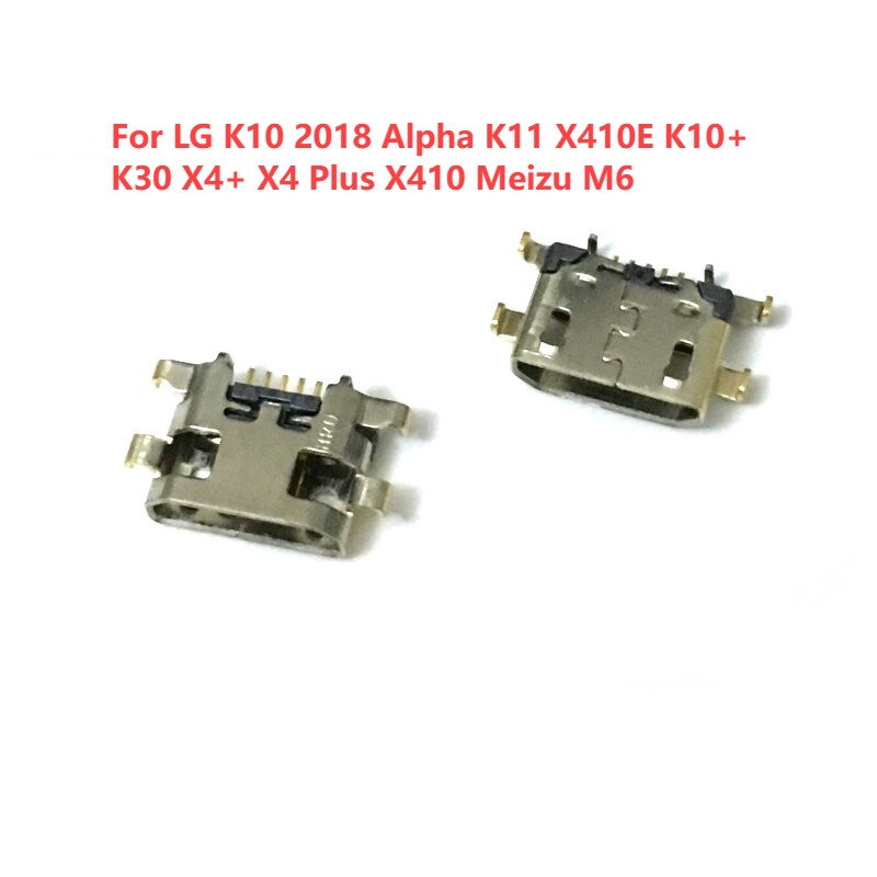 Charging Port Pin Usb For LG K10 2018 Alpha K11 X410E K10+ K30 X4+ X4 Plus X410 Meizu M6 USB ...