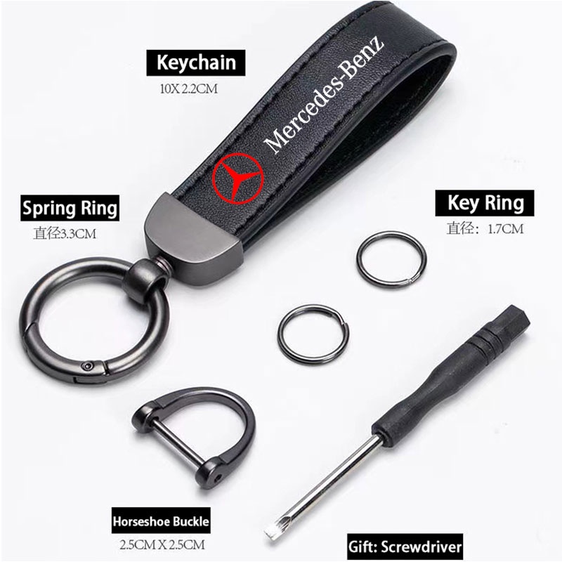Mercedes Benz Car Keychain High Grade Leather High Quality Key Chain ...